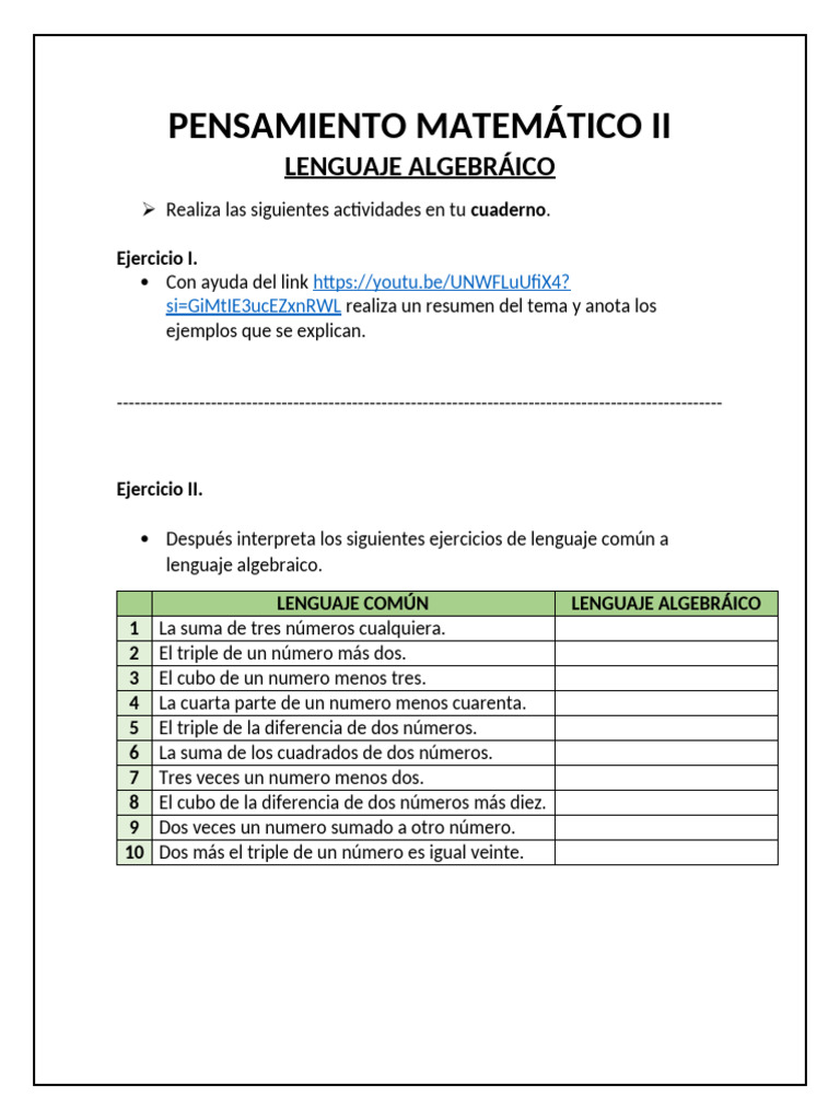Actividades de Pensamiento Matemático Ii | PDF