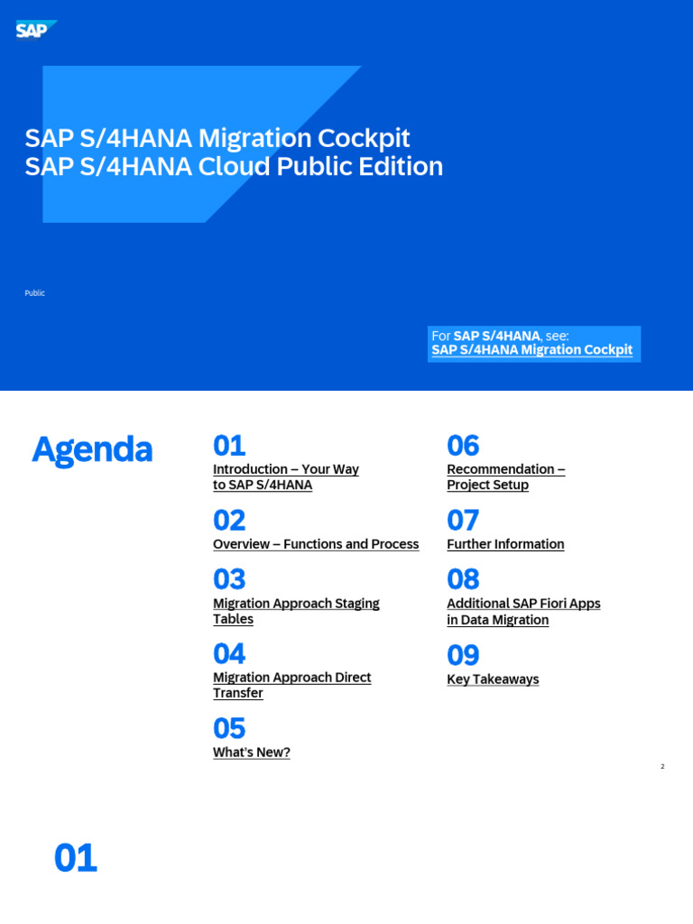SAP S - 4HANA Migration Cockpit - Migrate Your Data To SAP S - 4HANA ...
