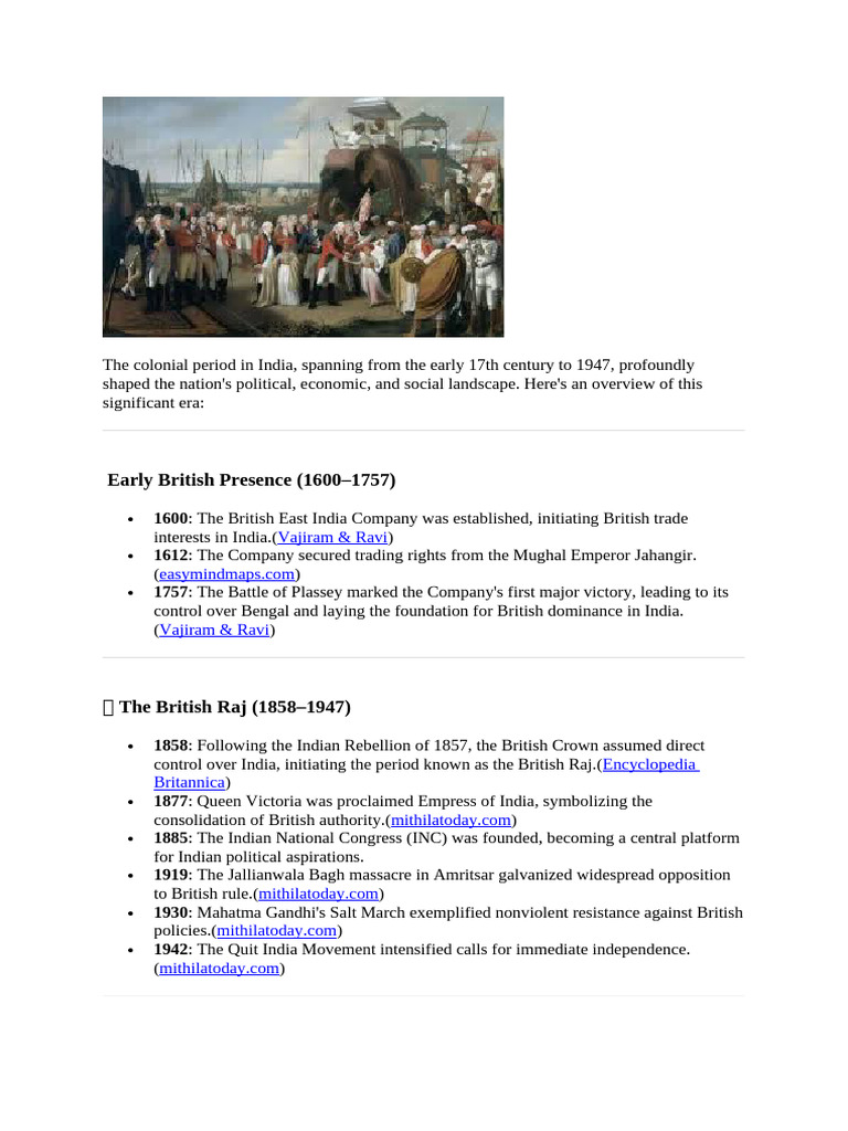 Impact of Colonial Rule in India | PDF