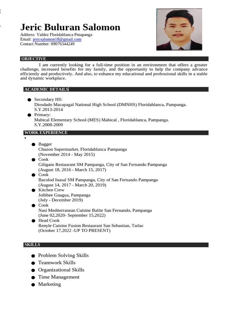 JEC RESUME | PDF