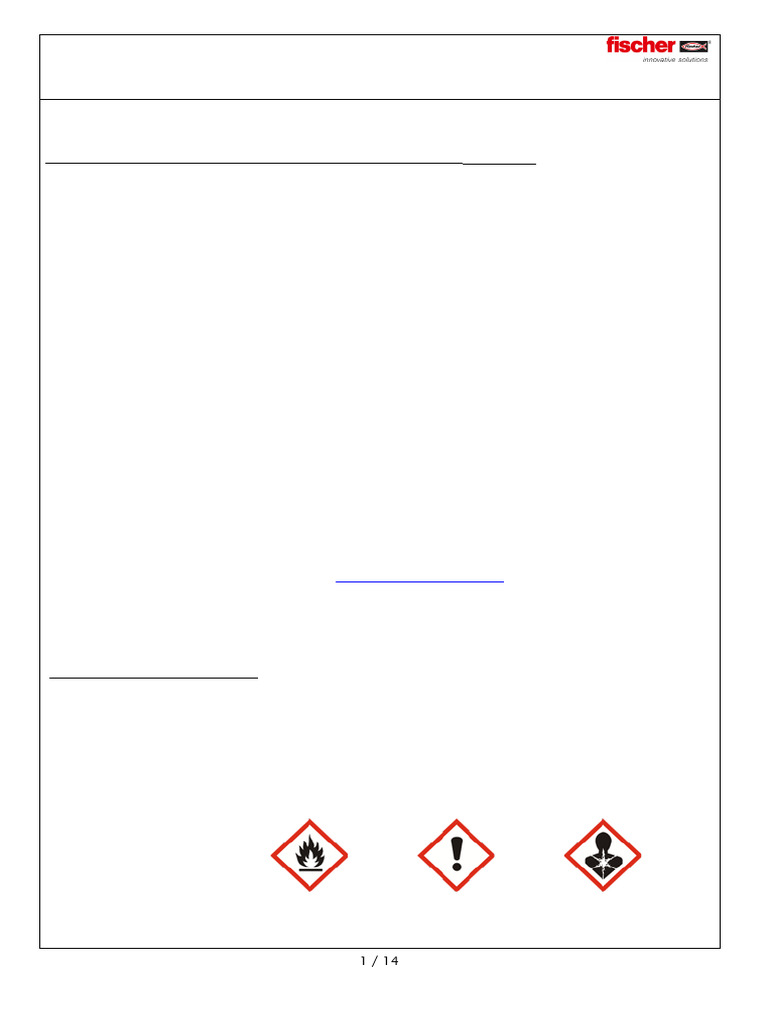 Fischer PUP B3 Gun Foam Safety Data Sheet 23 | PDF | Toxicity