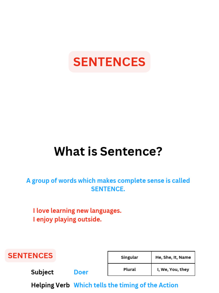 Sentences | PDF