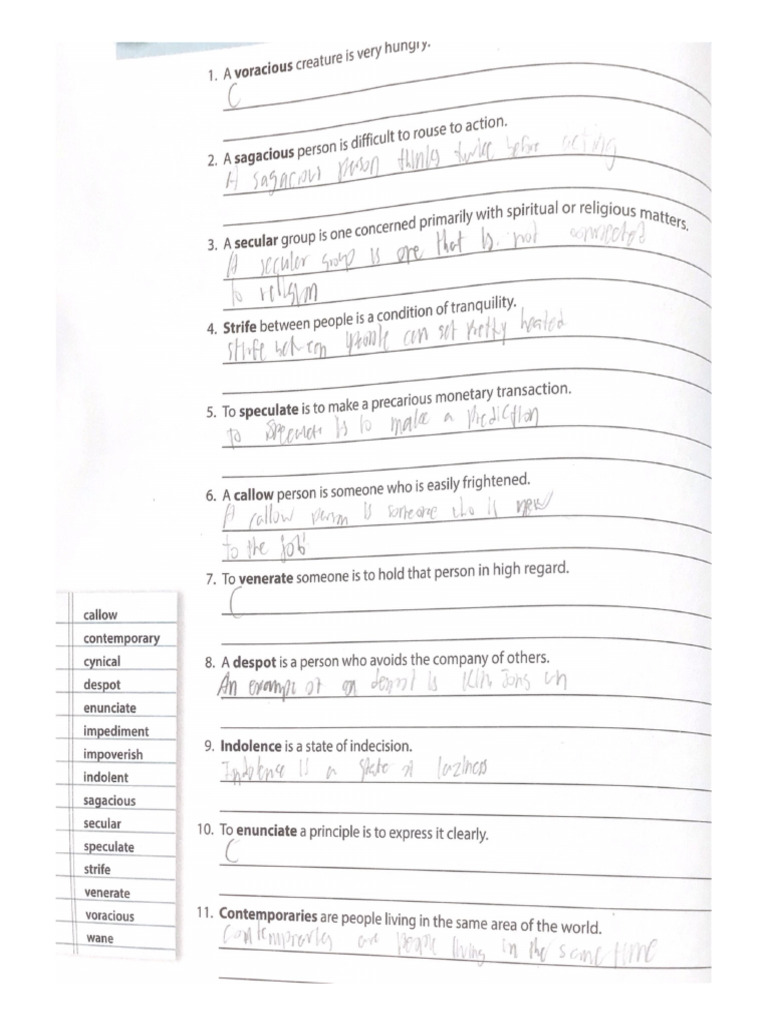 A Sagacious Person Is Difficult To Rouse To Action. | PDF