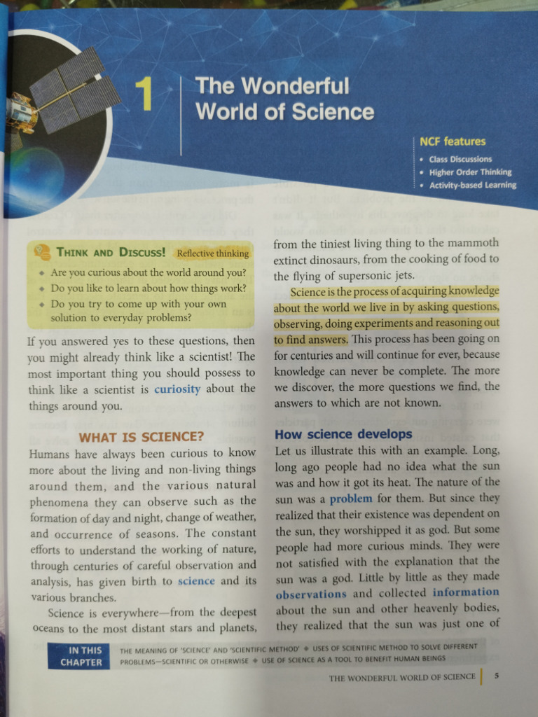 6th Science The Wonderful Word of Science | PDF