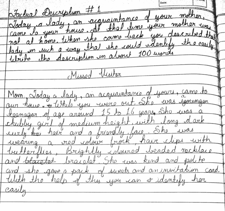 Factual Description 1 | PDF