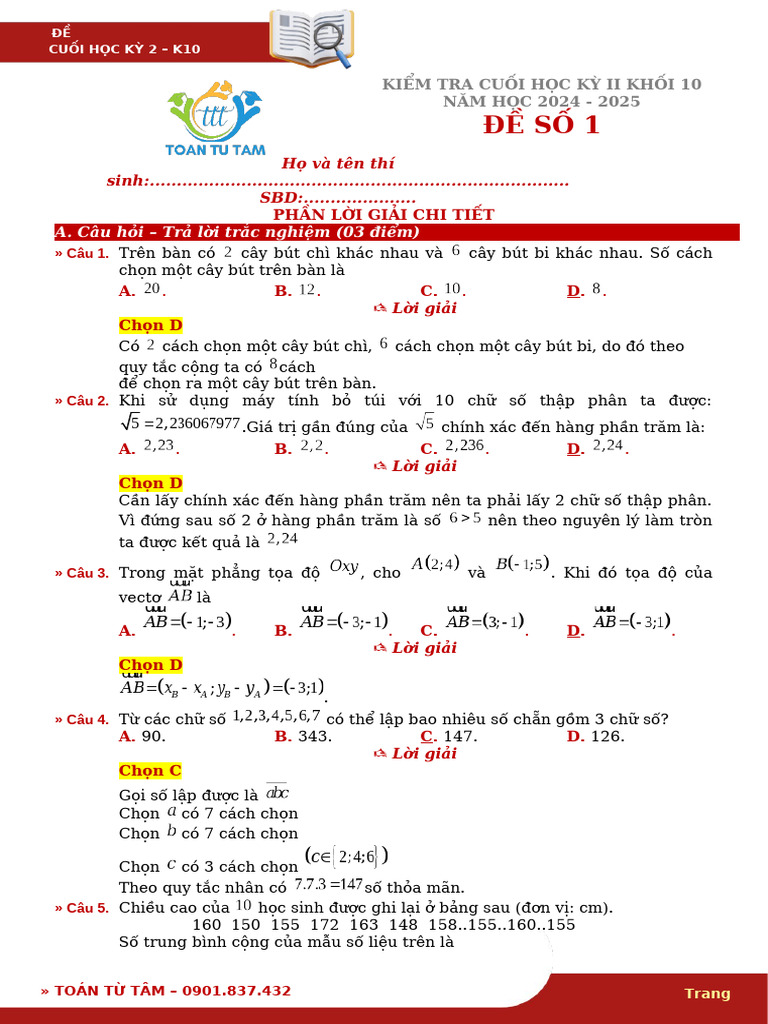 10-CD-CK2-ĐỀ 01 | PDF