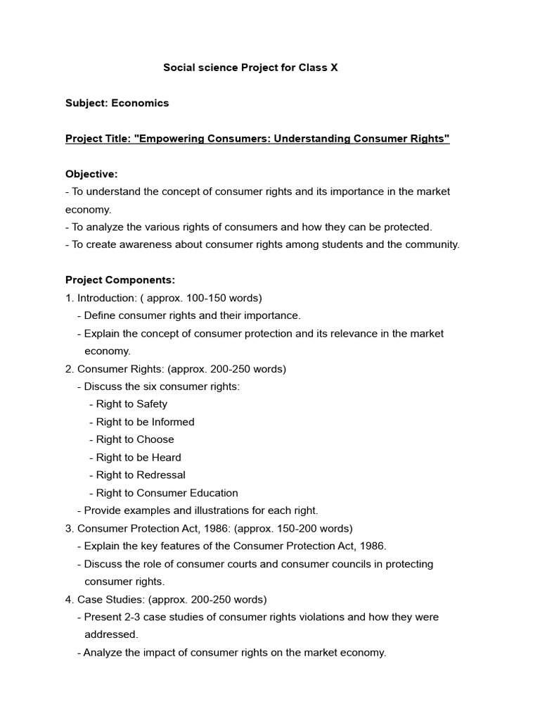 Understanding Consumer Rights | PDF