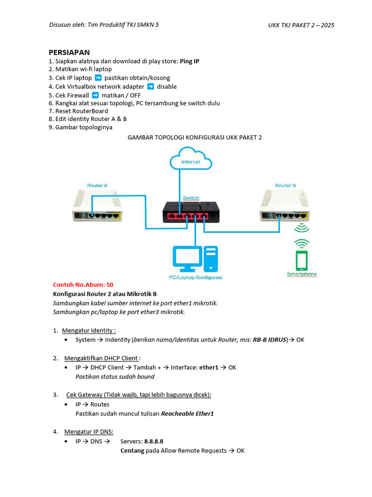 MODUL UKK PAKET 2 2025 - SMKN5 (Revisi) | PDF