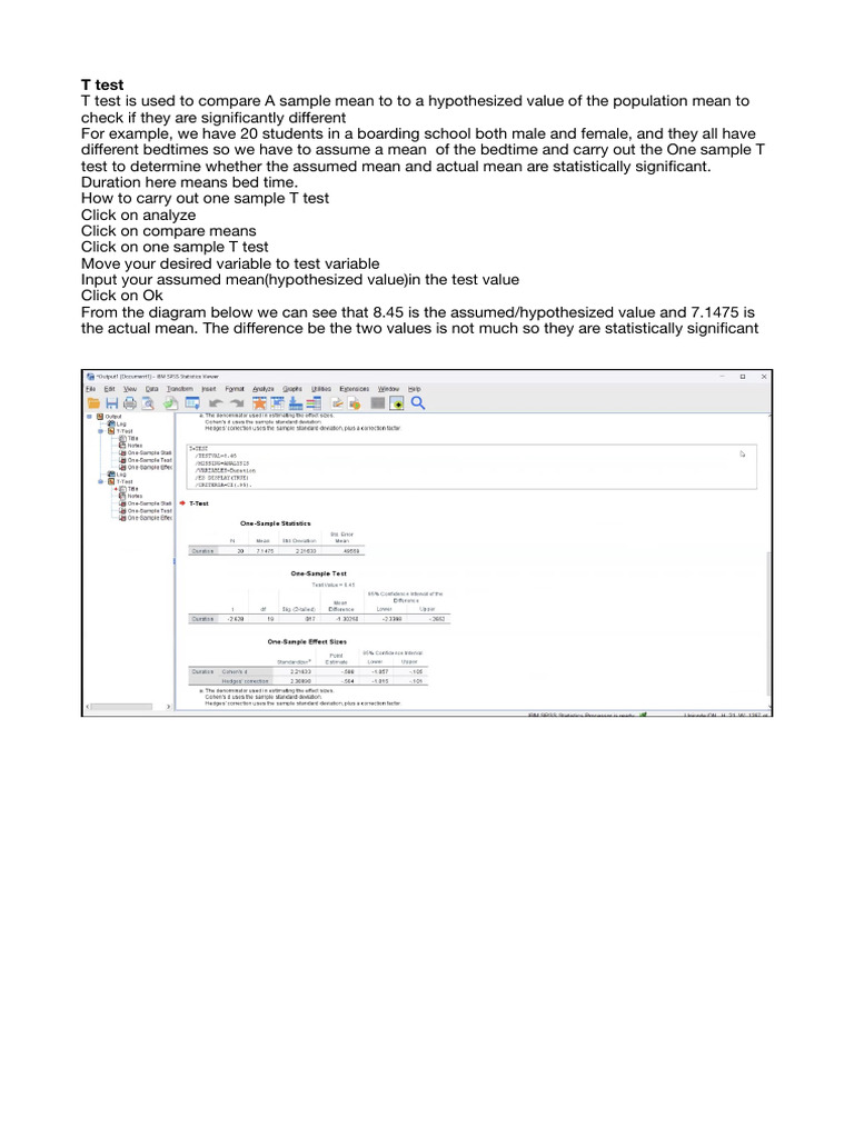 T Test | PDF