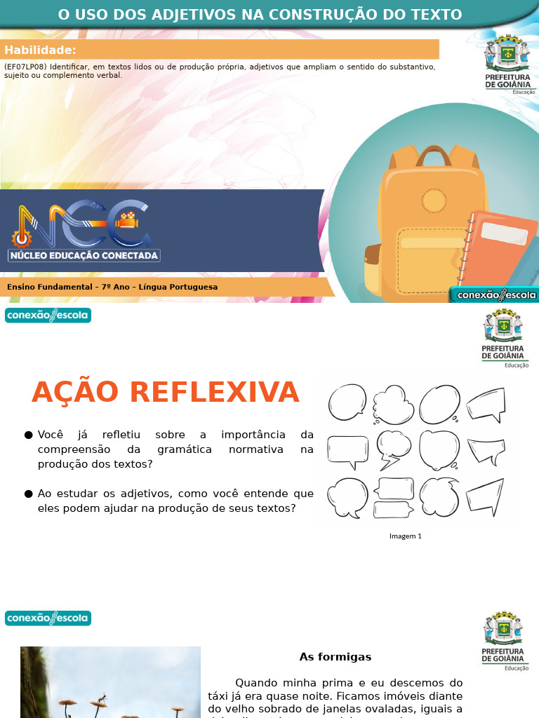 Slides 1 - O uso dos adjetivos na construção do texto | PDF | Adjetivo ...