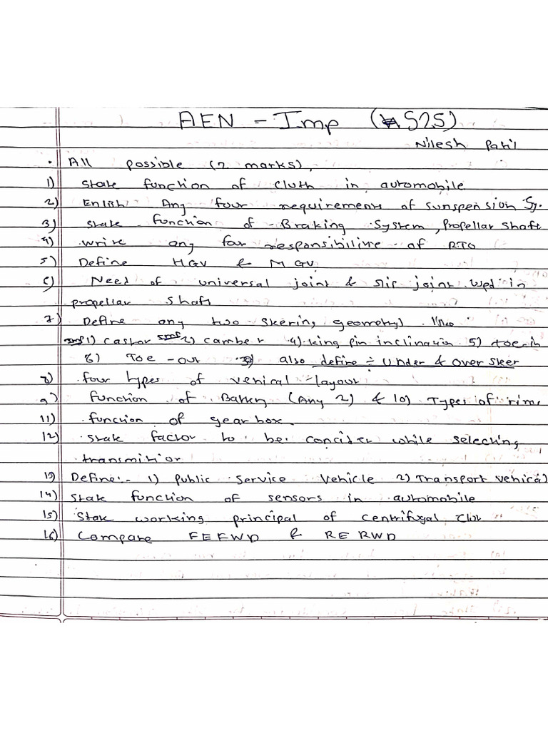 AEN Out Off Imp by Nilesh Patil | PDF