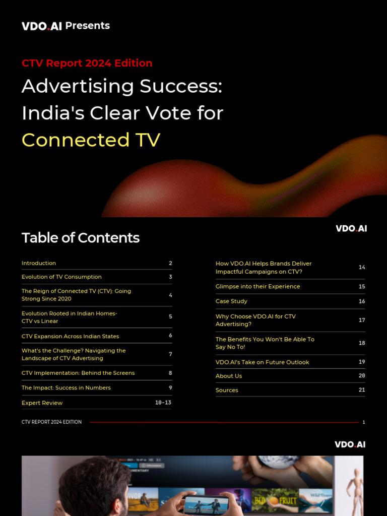 CTV Report 2024 Edition - INDIA | PDF | Advertising | Artificial ...