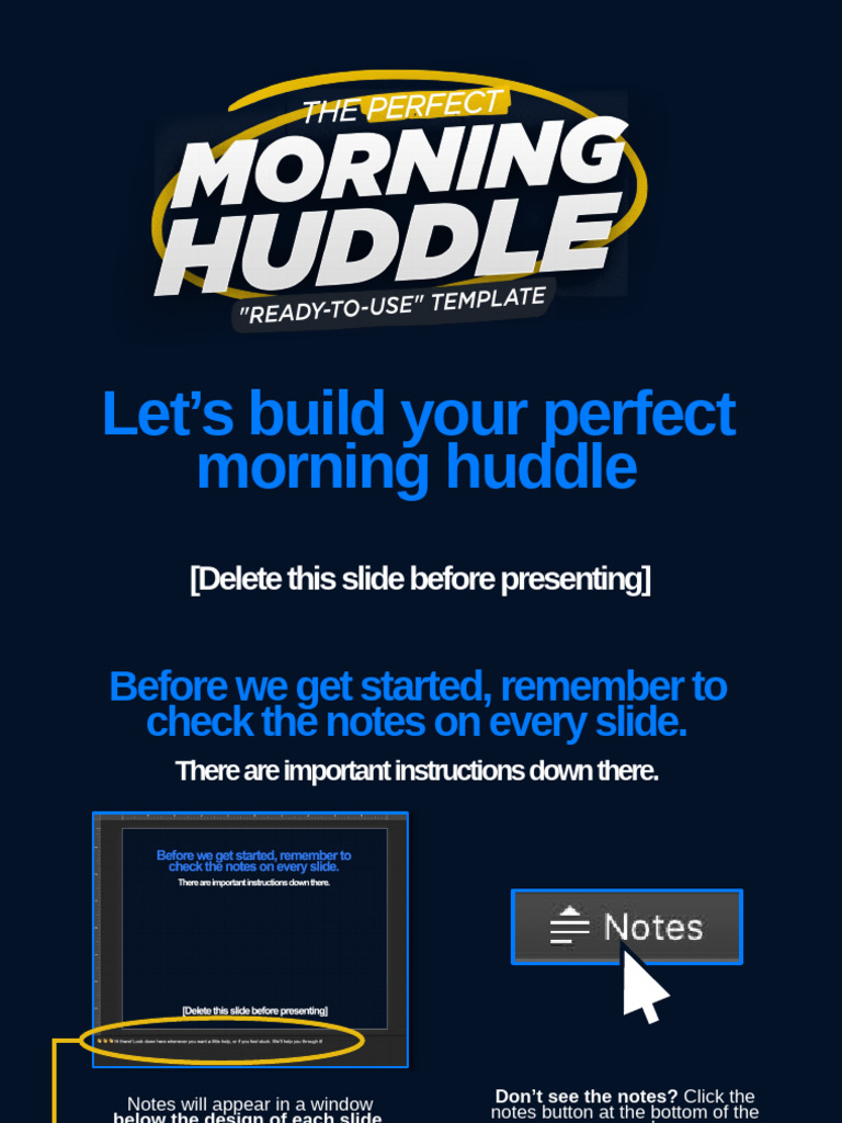 Morning Huddle Template | PDF | Health Care | Medicine