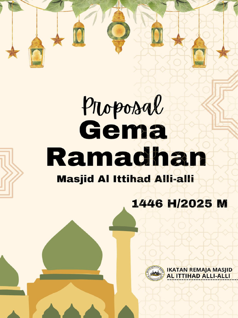 GEMA RAMADHAN 1446 H Masjid Al Ittihad - 082116 | PDF