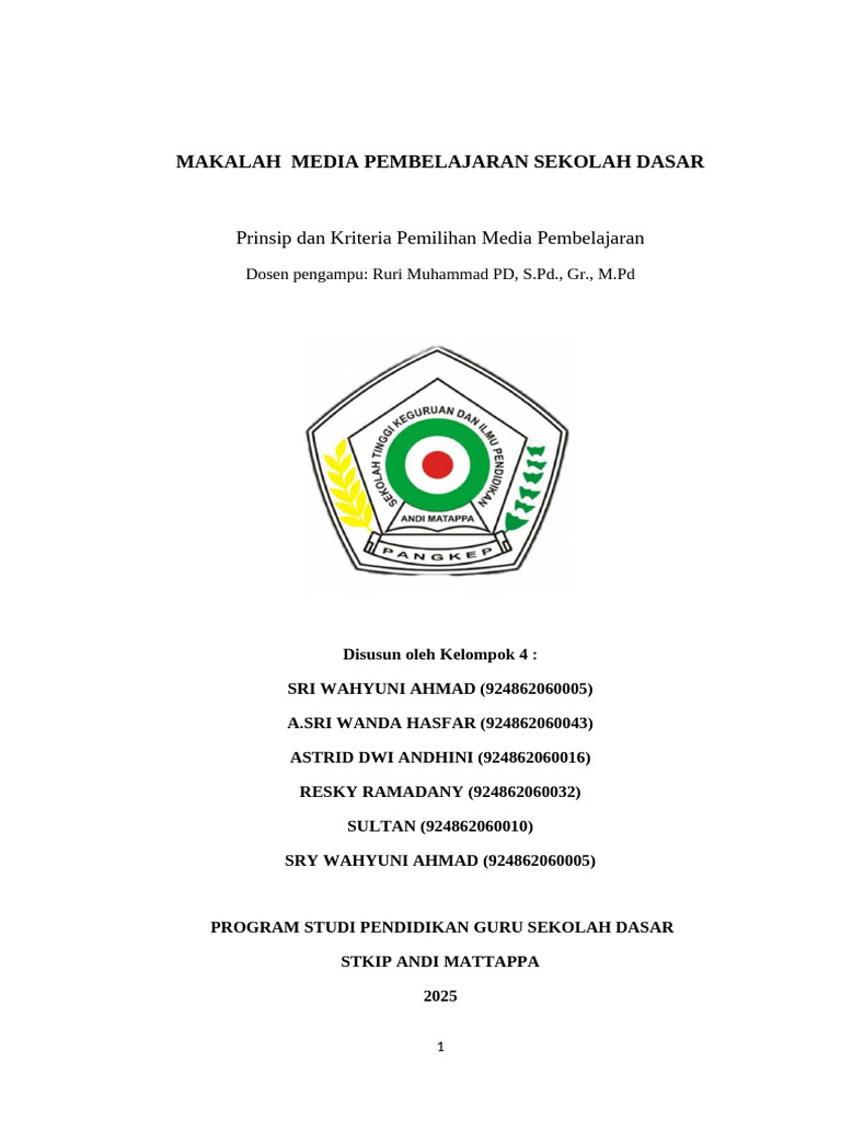 Kel.4 Makalah Media Pembelajaran SD | PDF