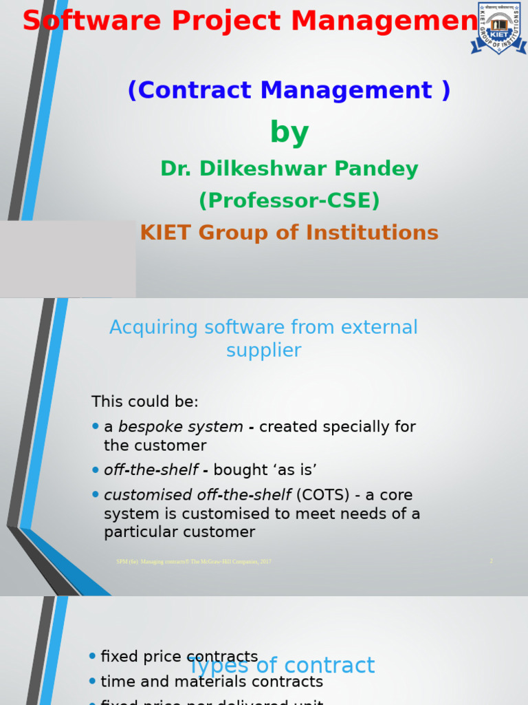 DP Contract Management | PDF | Software | Evaluation