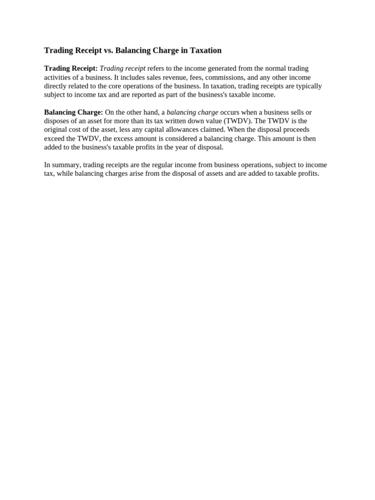 Trading Receipt Vs | PDF