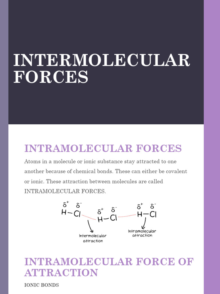 Intermolecular Forces | PDF | Ion | Chemical Bond