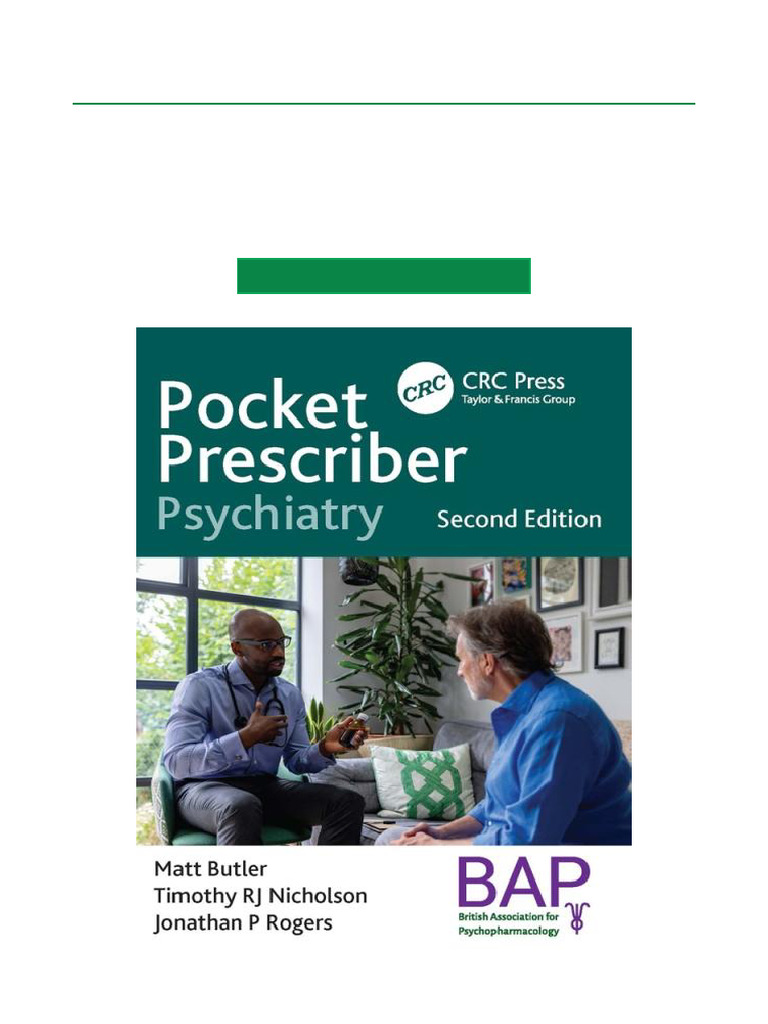 Pocket Prescriber Psychiatry 2nd Edition Fast Ebook Download | PDF ...