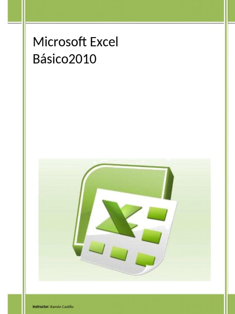 Manual de Excel Básico | PDF | Hoja de cálculo | Microsoft Excel