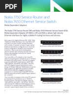 Nokia 7750 SR and 7450 ESS MDA e XP and MDA e Data Sheet EN | PDF ...