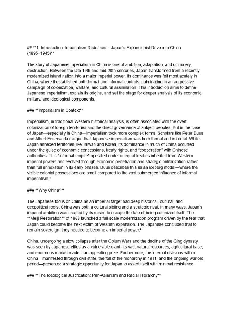 All Chaptets | PDF | Empire Of Japan | Imperialism