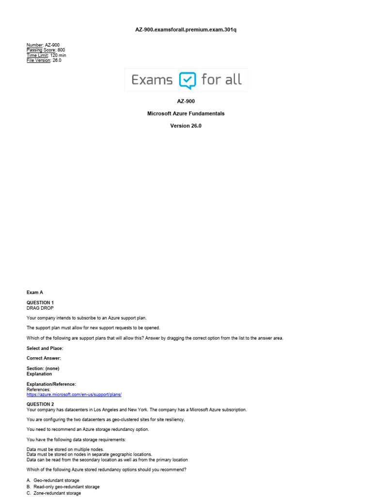 Az 900 | PDF | Cloud Computing | Platform As A Service