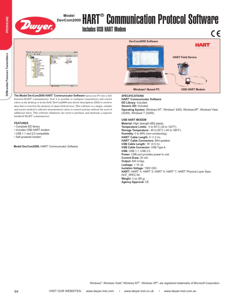 Hart Communication Protocol Software: Includes USB HART Modem | PDF ...