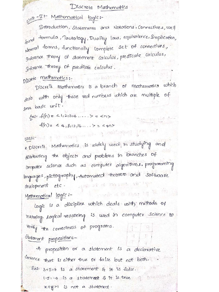 Discrete Mathematics | PDF