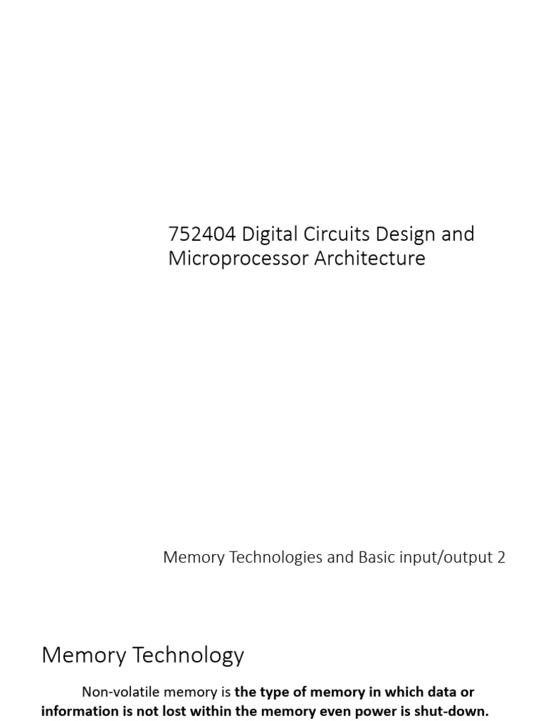 Microprocessor 3 | PDF
