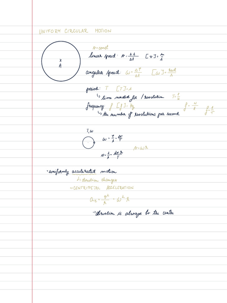 Uniform Circular Motion - Physics | PDF | Acceleration | Classical ...
