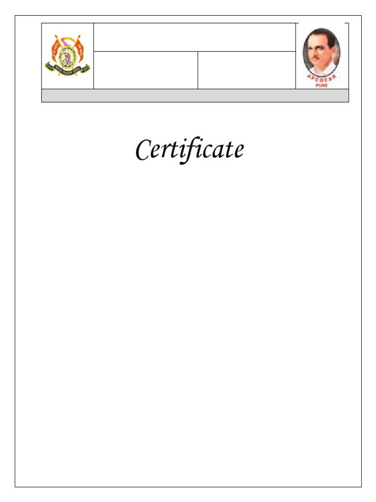 ADM-D-013A Certificate For File | PDF