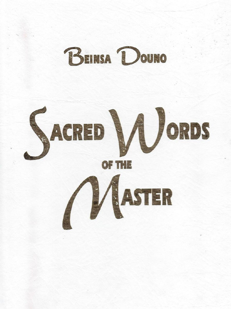 Sacred Words of The Master Beinsa Duno - Compress 1 100 | PDF
