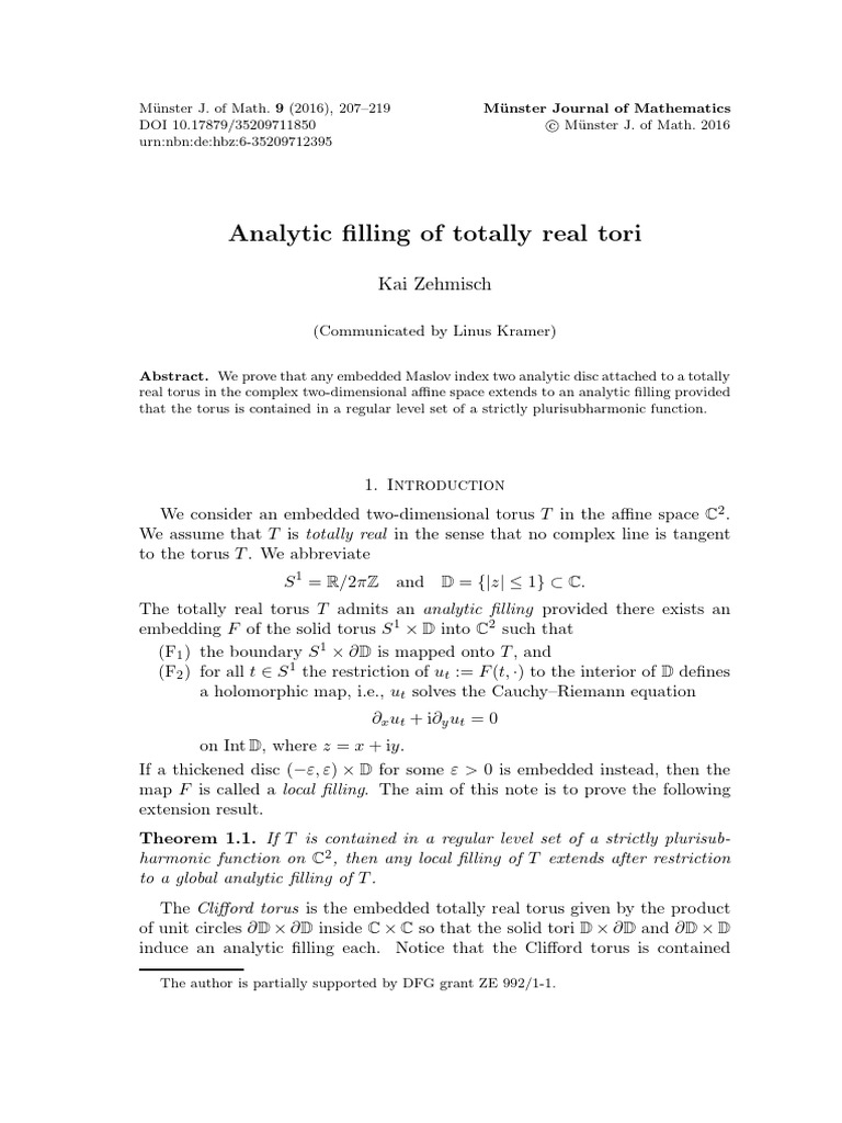 mjm_vol_9_10 | PDF | Manifold | Differential Form