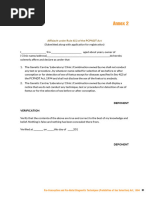 PCPNDT Declaration and Affidavit Form | PDF