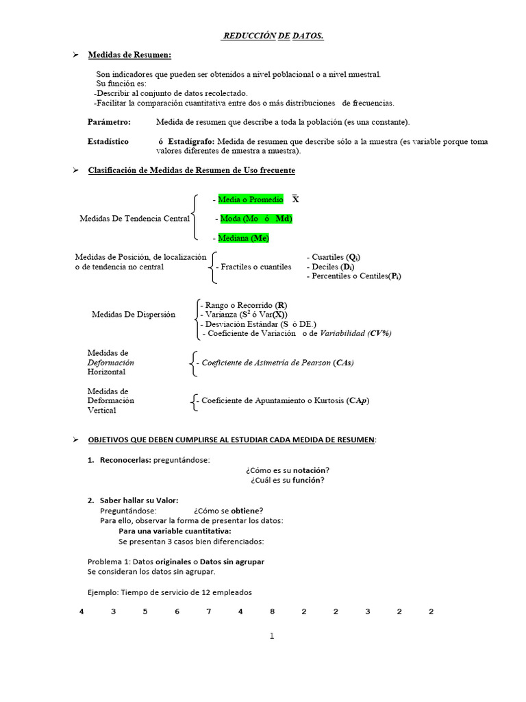 Sem5_Texto5_Parte 1_Medidas de Posición_de TENDENCIA CENTRAL | PDF | Modo (Estadísticas ...