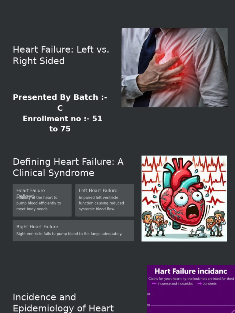 Heart Failure: Left vs. Right Overview | PDF | Heart Failure | Heart