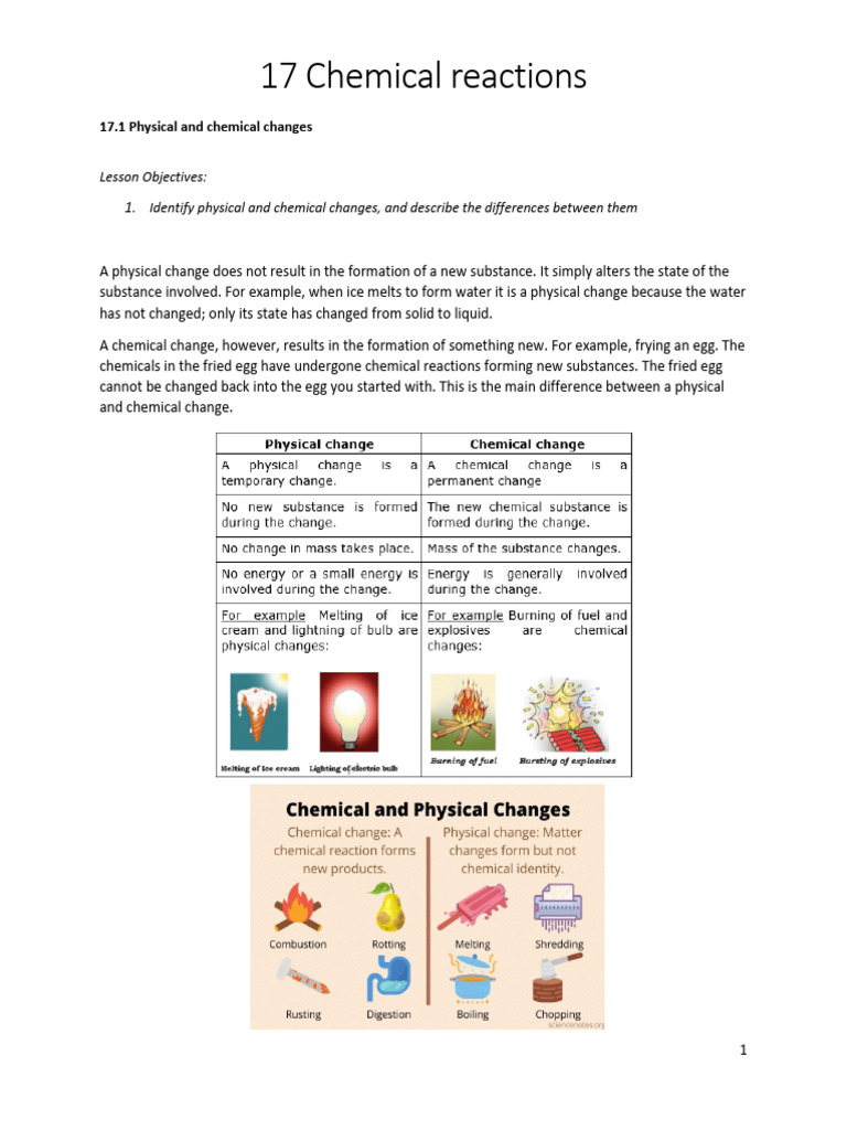 Chemical Reaction - 5129 - Combined Science | PDF | Reaction Rate ...