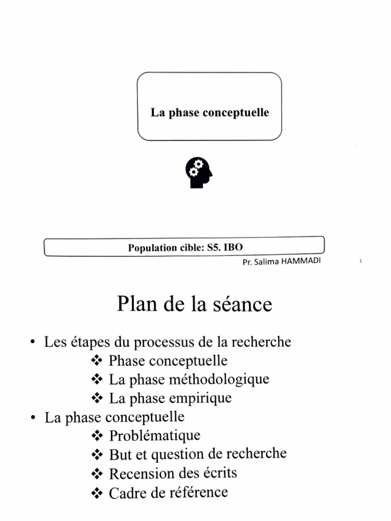La Phase Conceptuelle | PDF