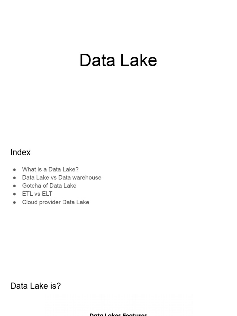Data Lake Pdf