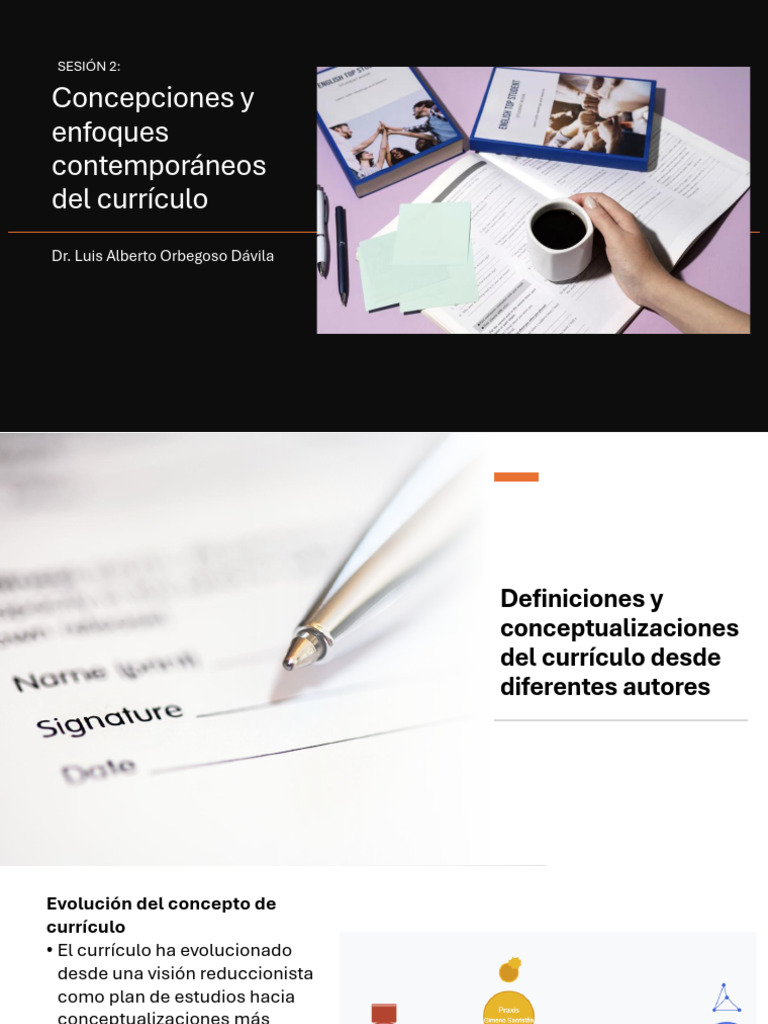Sesión 2. Concepciones y enfoques contemporáneos del currículo | PDF | Plan de estudios ...