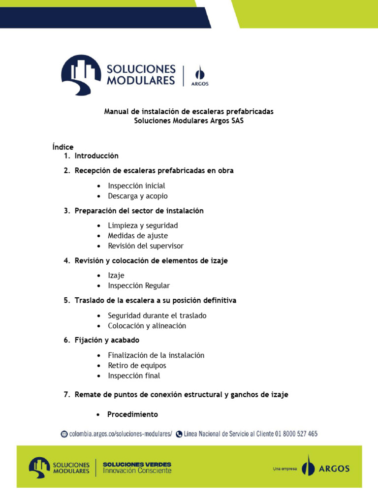 Manual de Instalación de Escaleras Modulares en Concreto | PDF