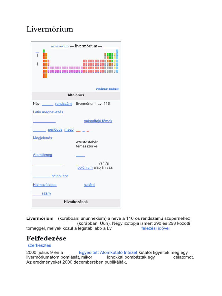 Livermórium | PDF