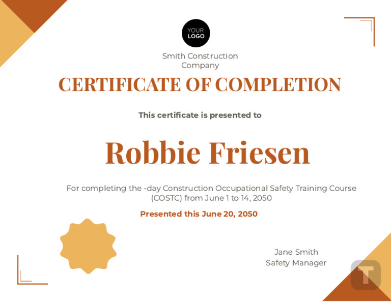 Training_Certificate_Template | PDF