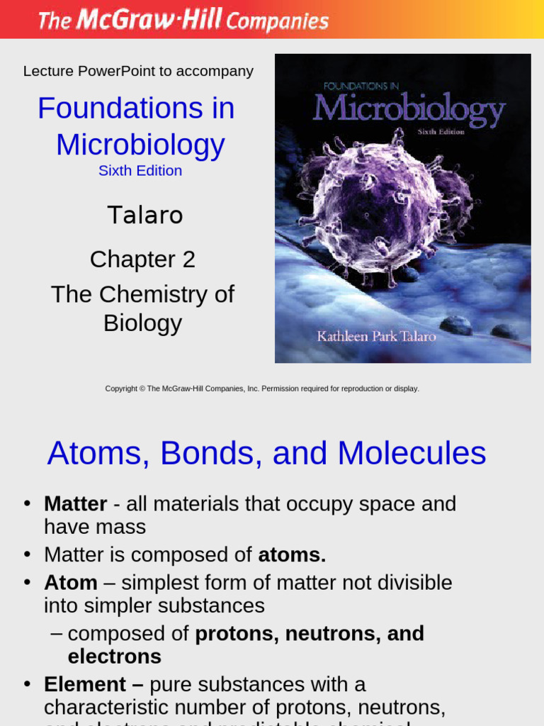 Chemistry of Biology in Microbiology | PDF | Chemical Bond | Carbohydrates
