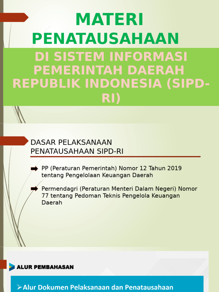 Materi Paparan Penatausahaan 2025 | PDF