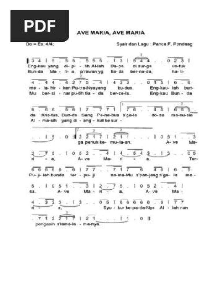 Ave Maria Ave Maria | PDF