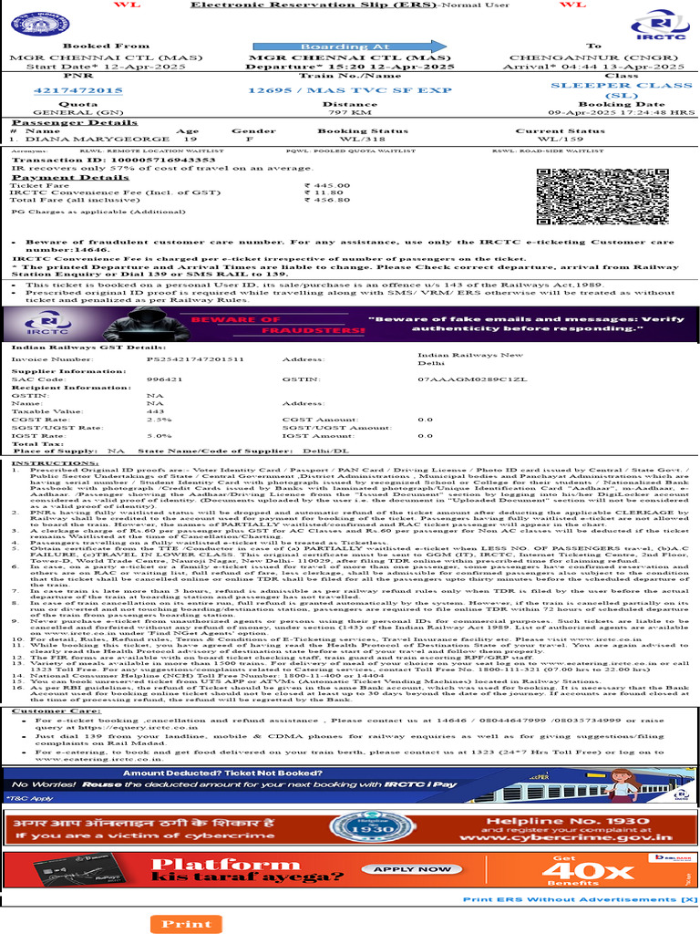 IRCTC Next Generation ETicketing System 3 | PDF | Identity Document ...
