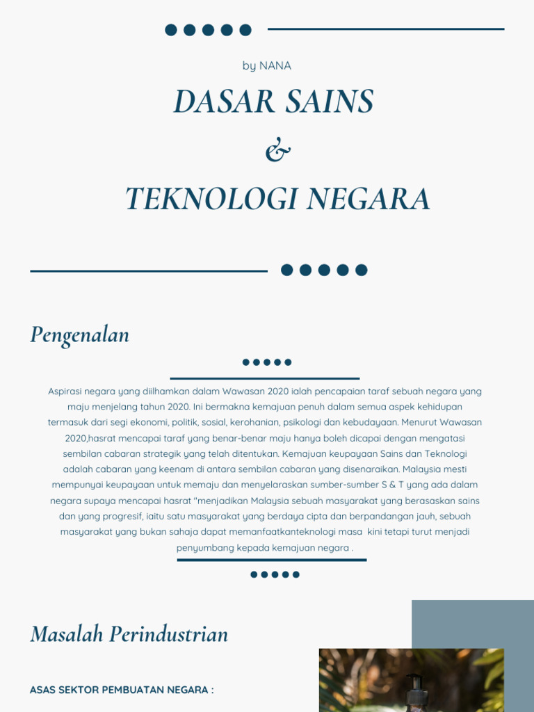 Dasar Sains Dan Teknologi (PAM SEM2) | PDF