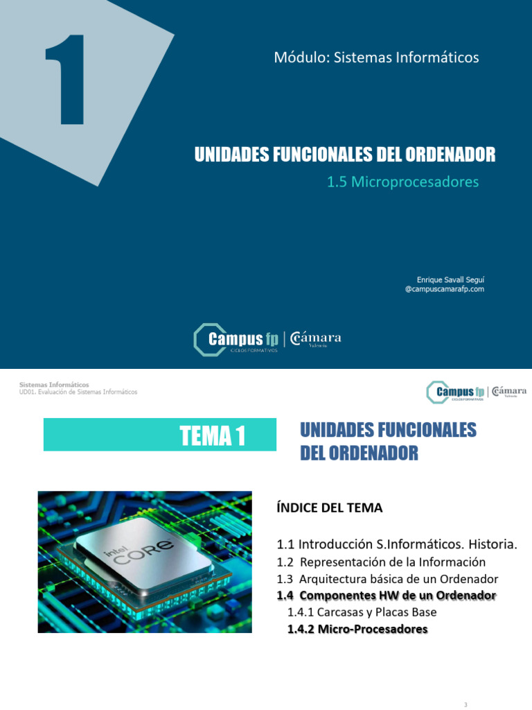 UD01 5 MicroProcesadores | PDF | Microprocesador | Intel